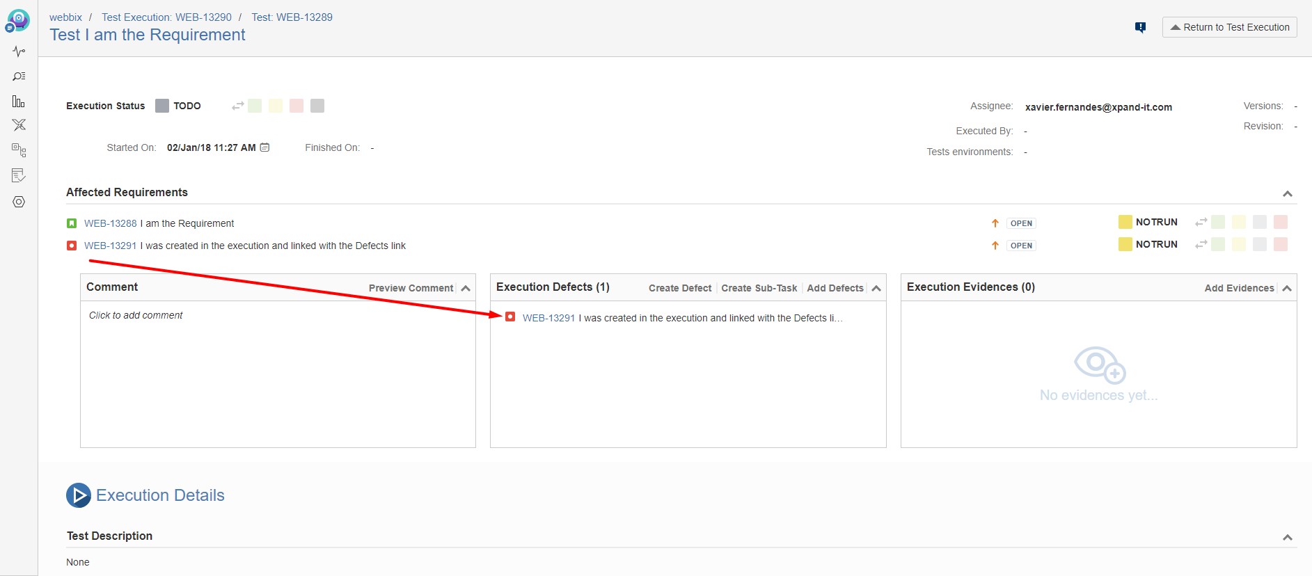 Xray 2354 In The Execution Screen When Separation Of Concerns Is Unchecked Issues Linked To 7403